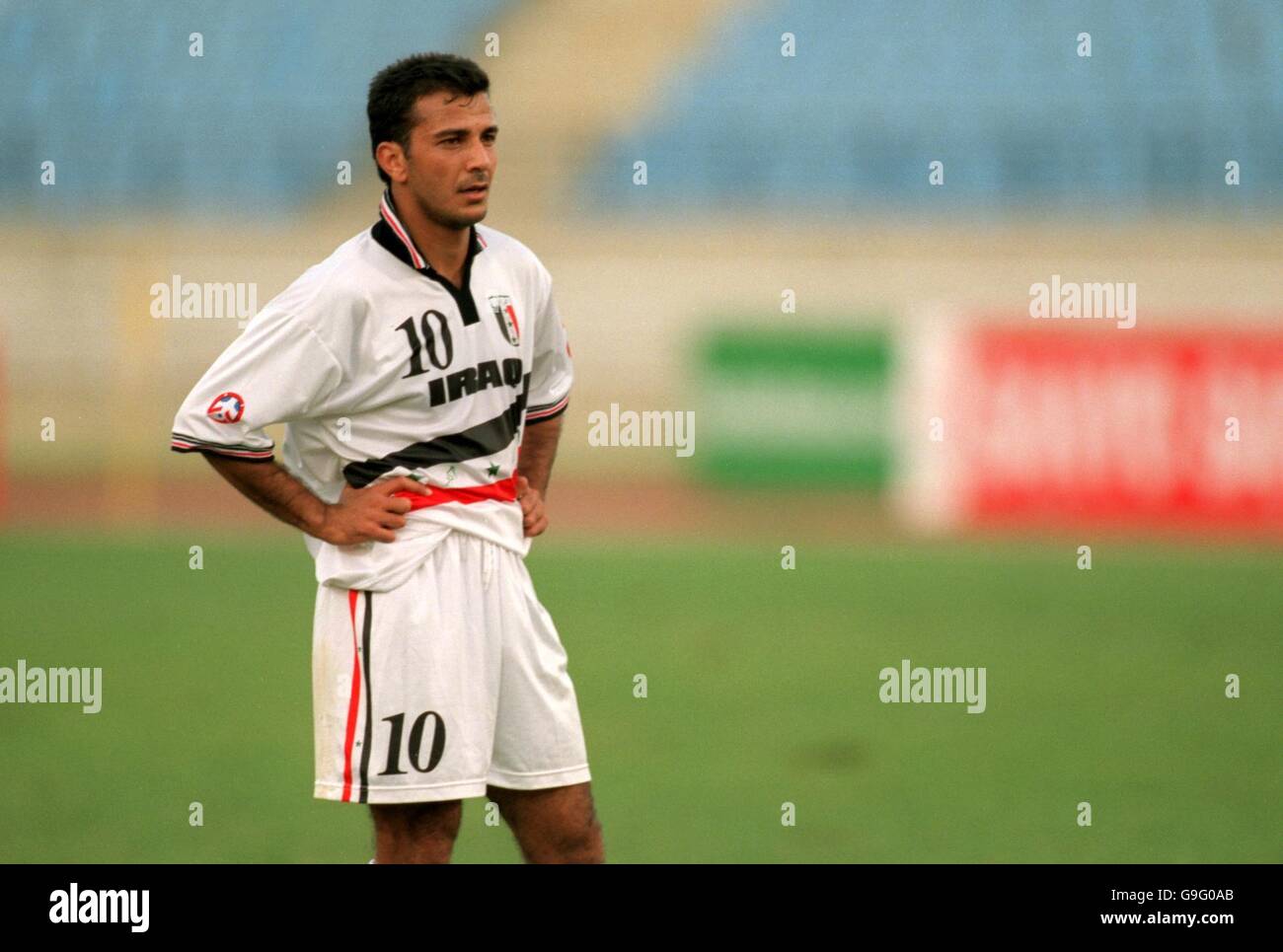 Soccer - Asian Cup 2000 - Quarter Final - Japan v Iraq. Abbas Obeid ...