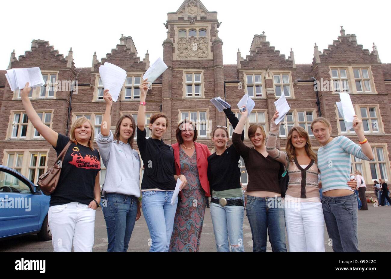 A Levels Results Day Stock Photo Alamy
