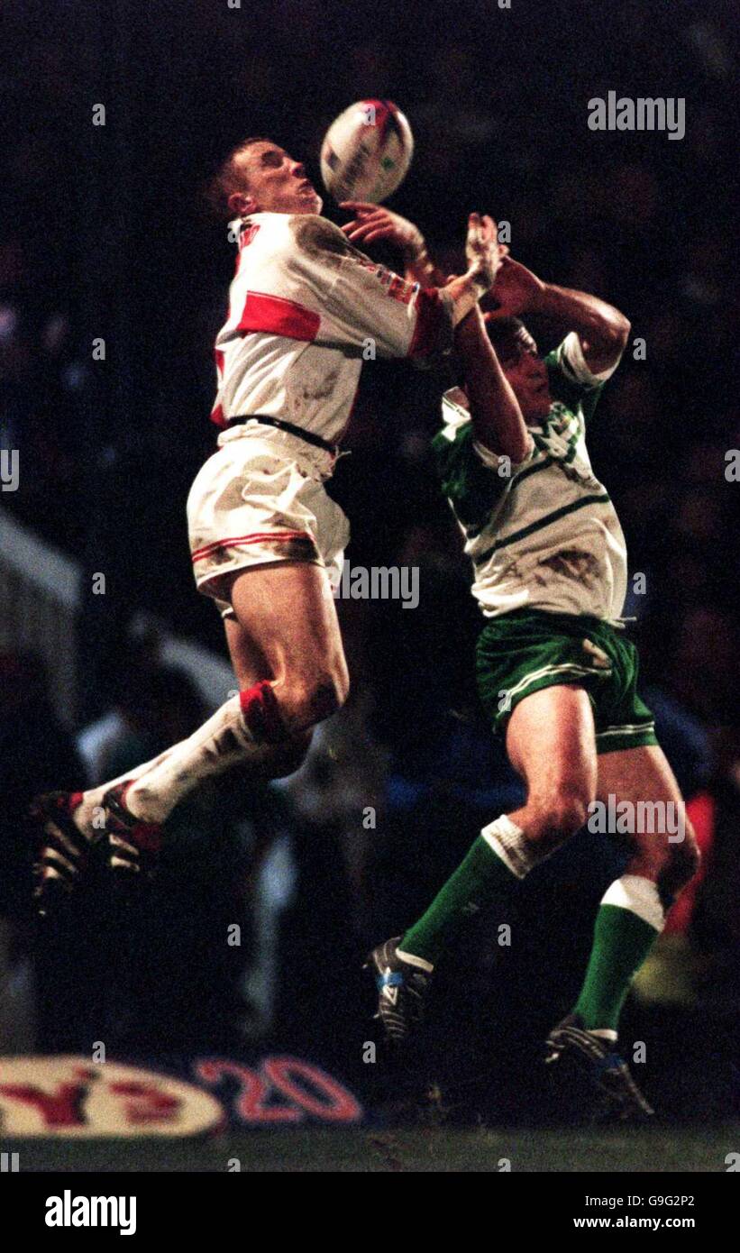 Rugby league 2000 world cup quarter final ireland v england hi-res ...
