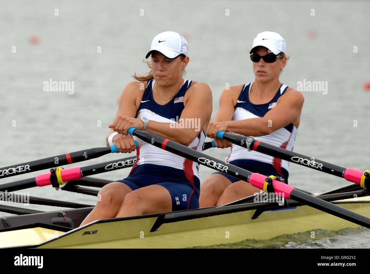 USA women's double Sculls rowing team Susan Francia and Brett Sickler ...