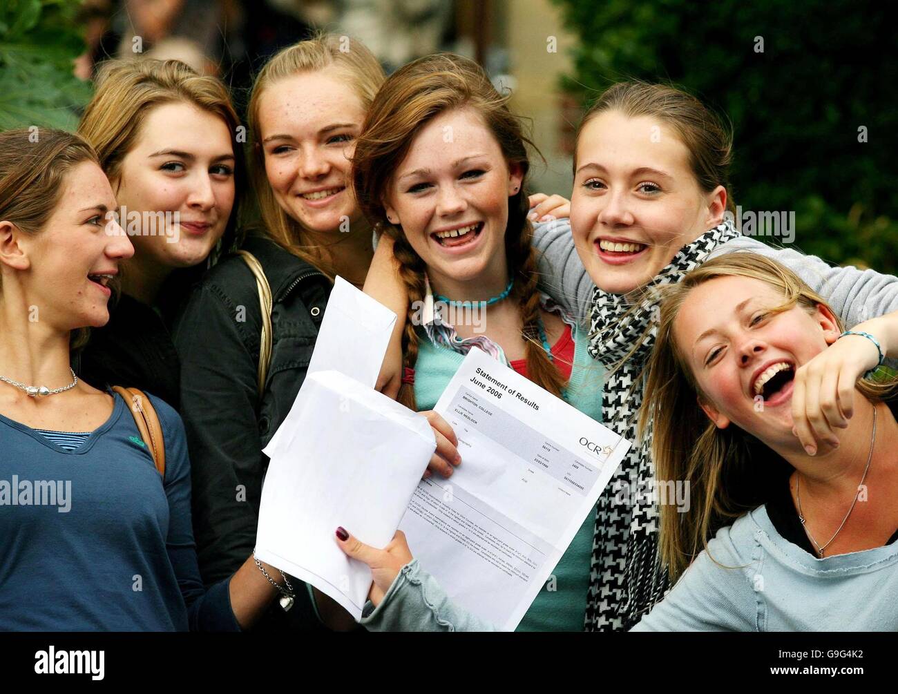 GCSE results day Stock Photo - Alamy