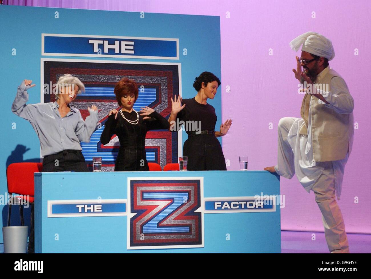 (Left-right) Sarah Harding (Louis Walsh), Cheryl Tweedy (Sharon ...