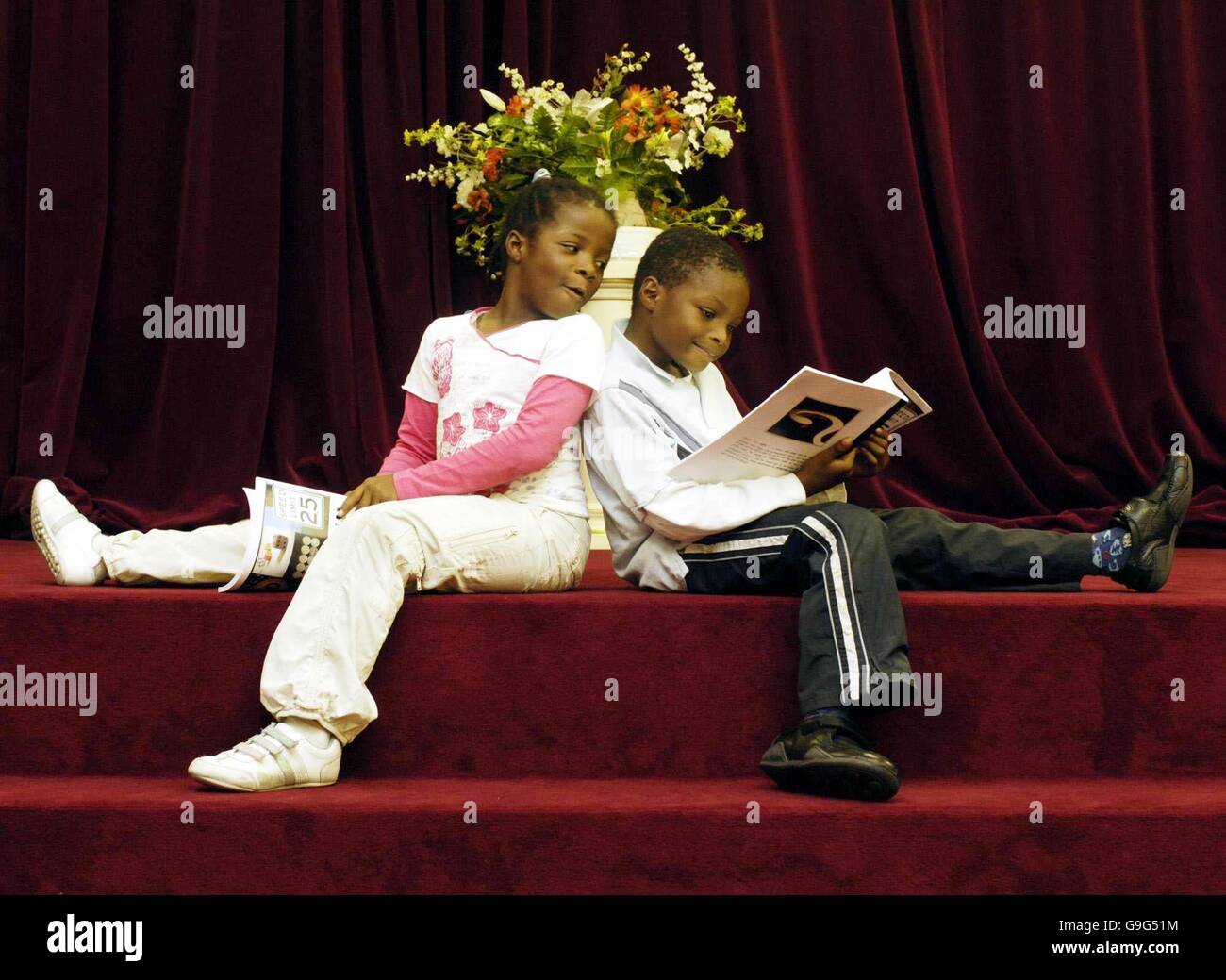 Six-year-old twins Paula and Peter Imafidon after hearing their GCSE ...