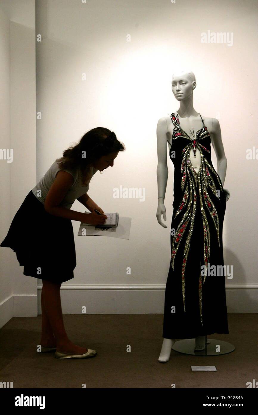 Cher auction at Sotheby's. A Butterfly Motif Gown designed by Bob ...