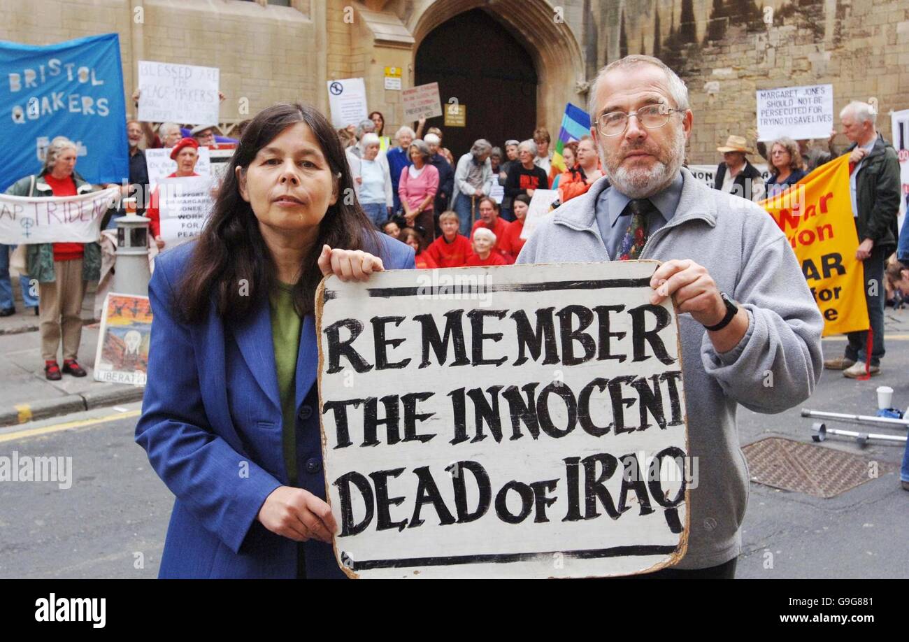 Peace activists' trial begins Stock Photo - Alamy