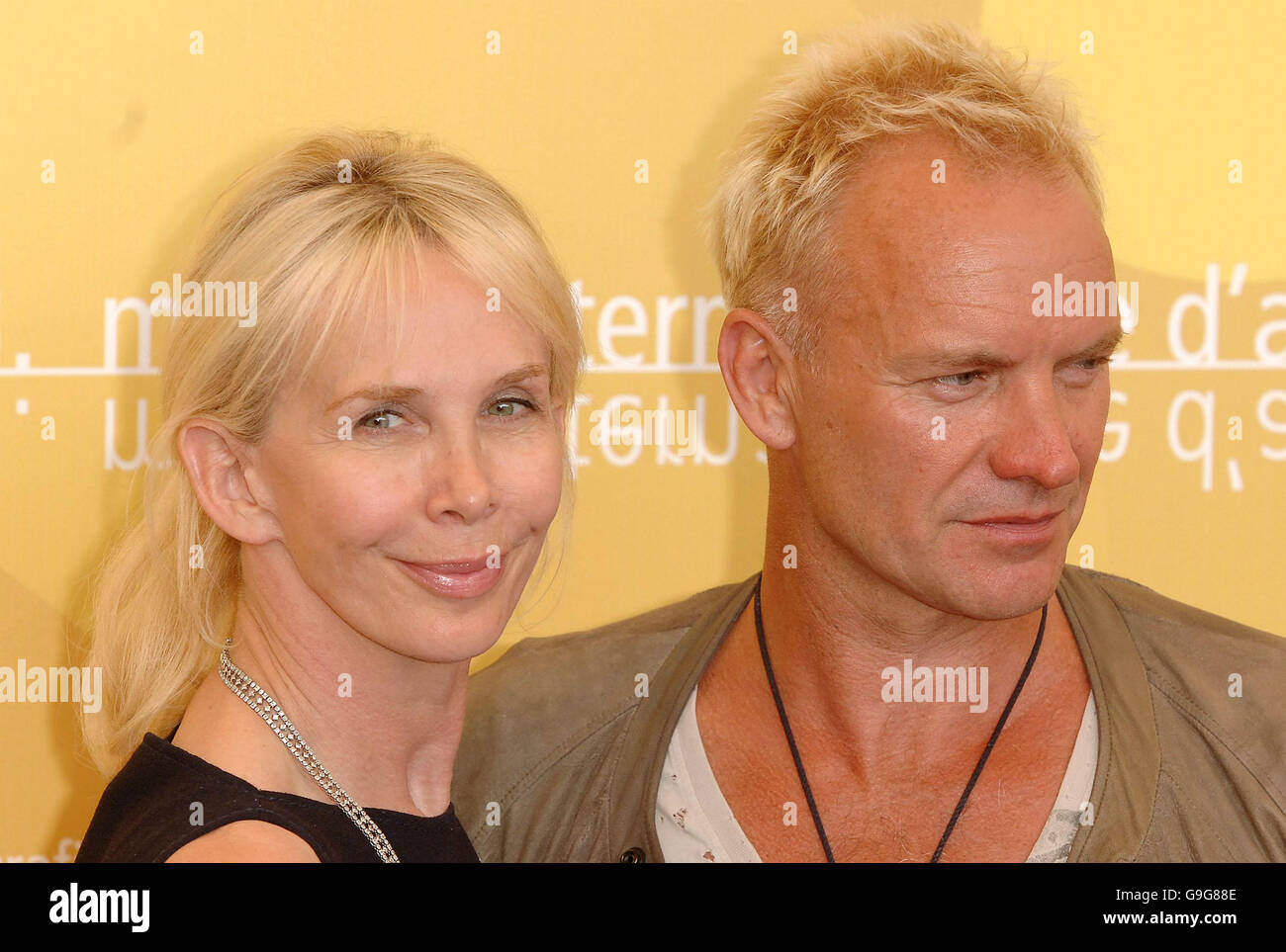 Trudie Styler and Sting are seen at a photocall for new film A Guide To ...