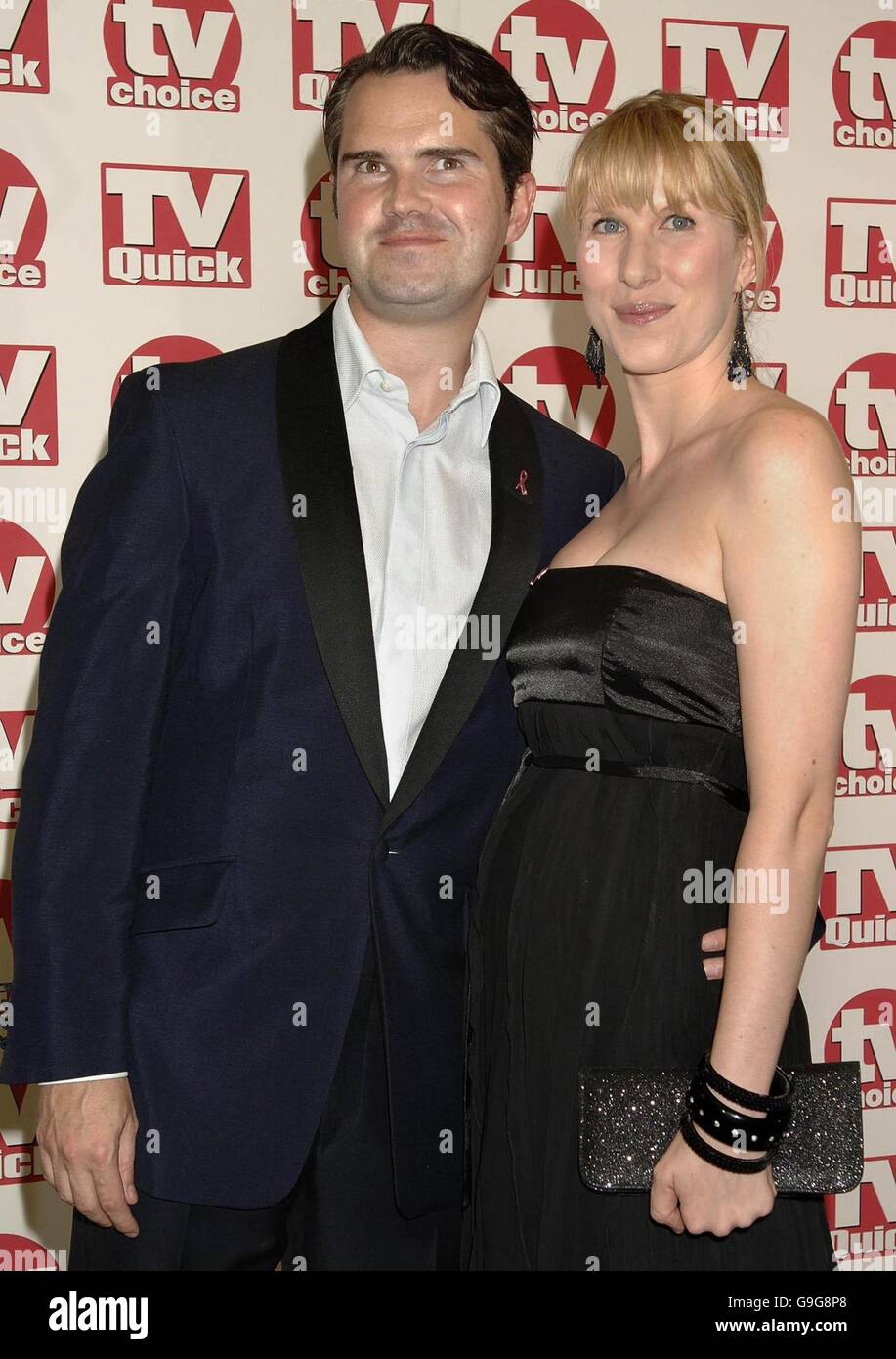 Comedian Jimmy Carr and partner arrive for the TV Quick and TV Choice ...