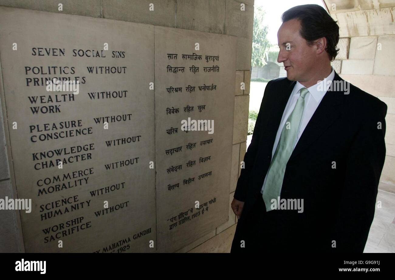 David Cameron on India visit Stock Photo - Alamy