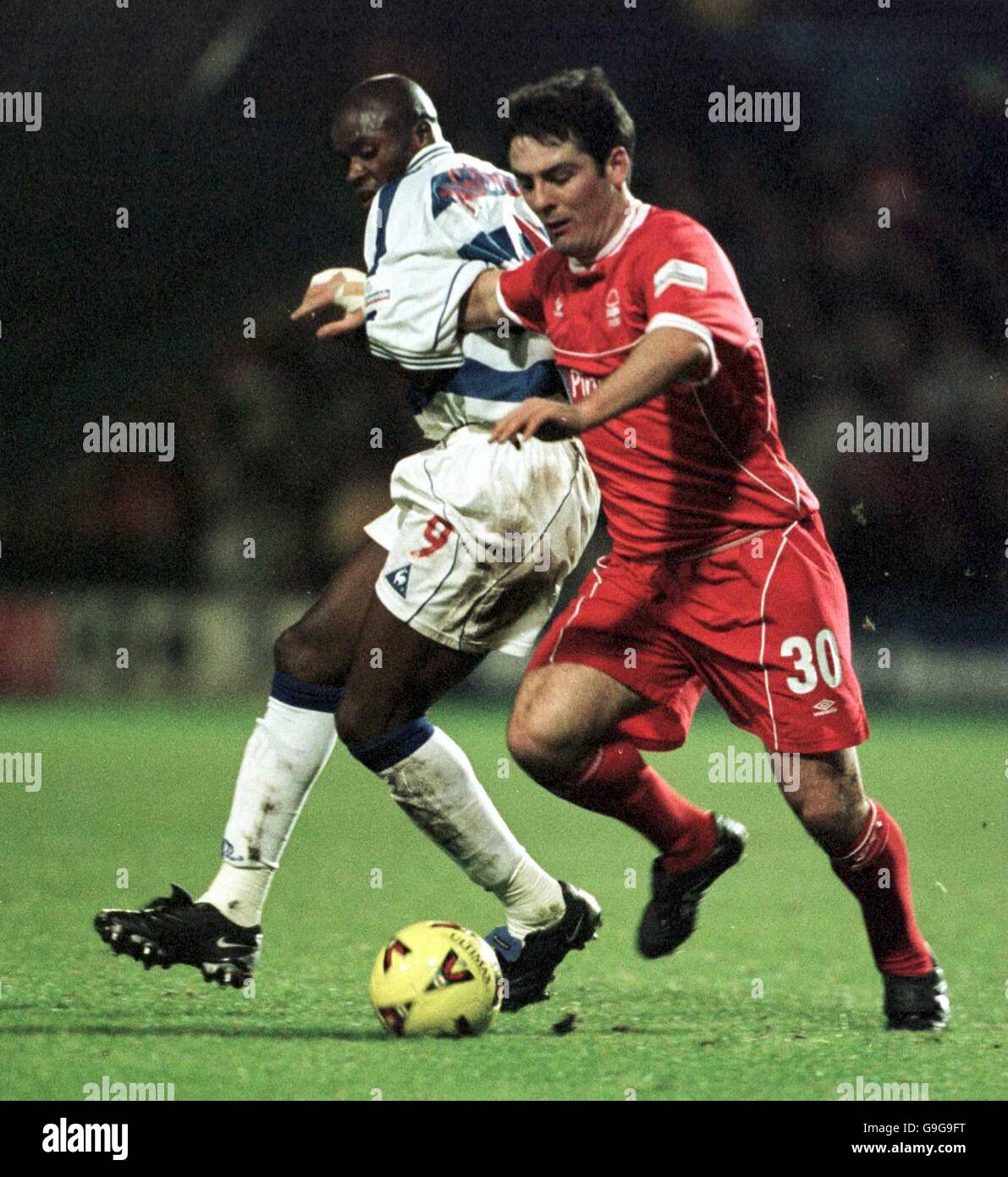 Nottingham Forest's Keith Foy (r) and Queens Park Rangers' Michel ...