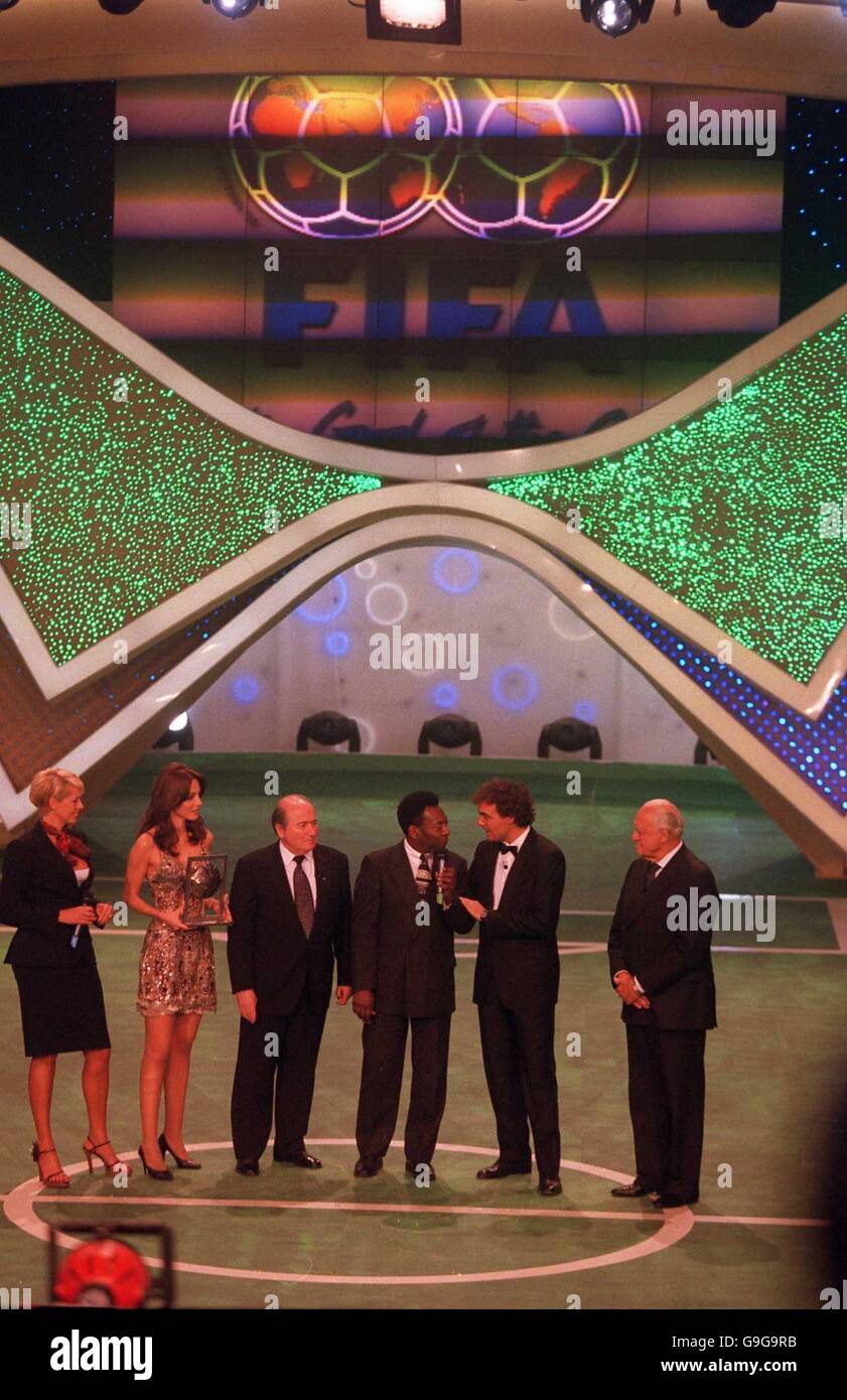 Soccer - FIFA World Player Gala - Rome. Pele is on stage to receive the ...