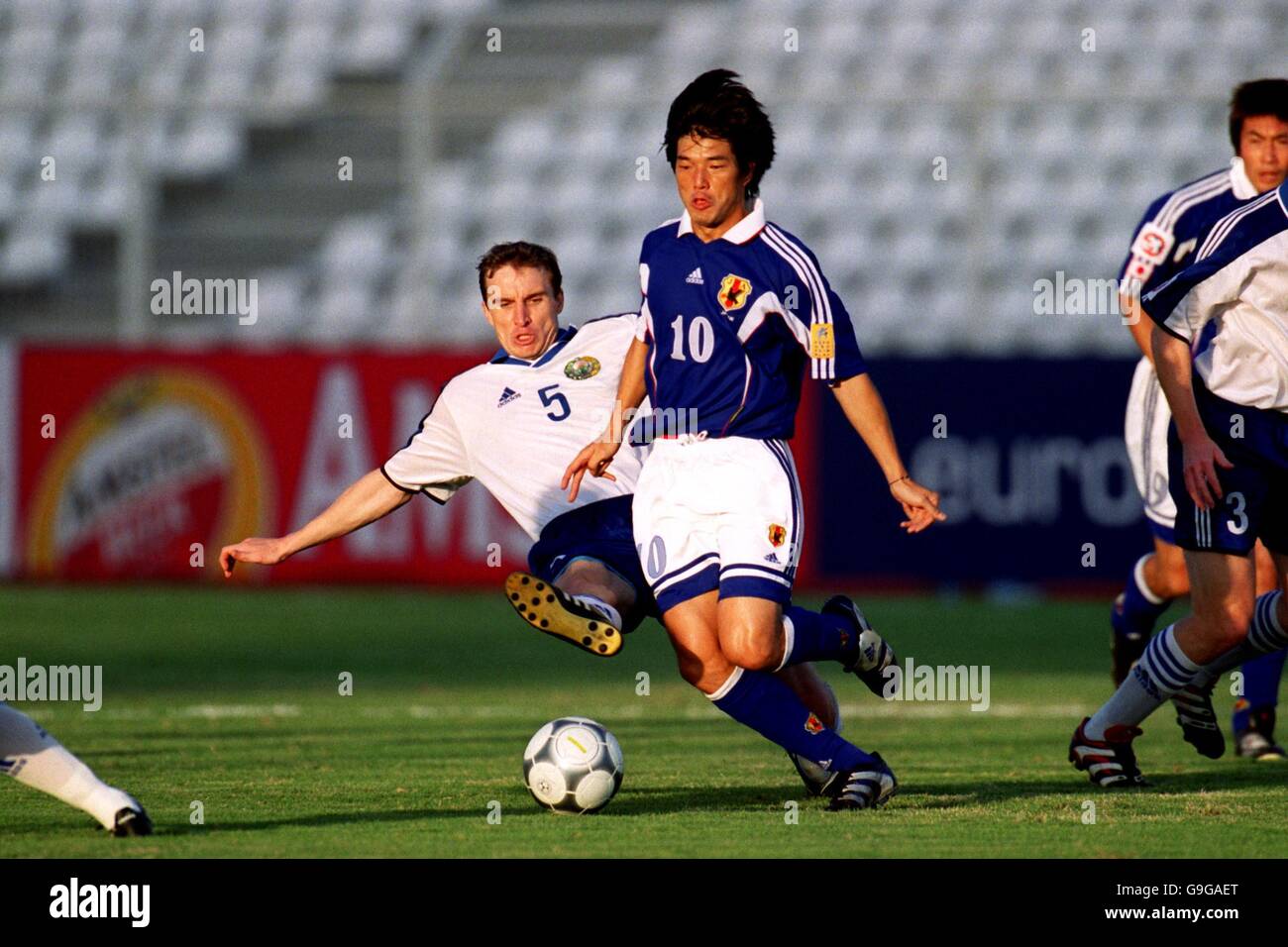 Soccer - Asian Cup Lebanon 2000 - Group C - Japan v Uzbekistan Stock ...