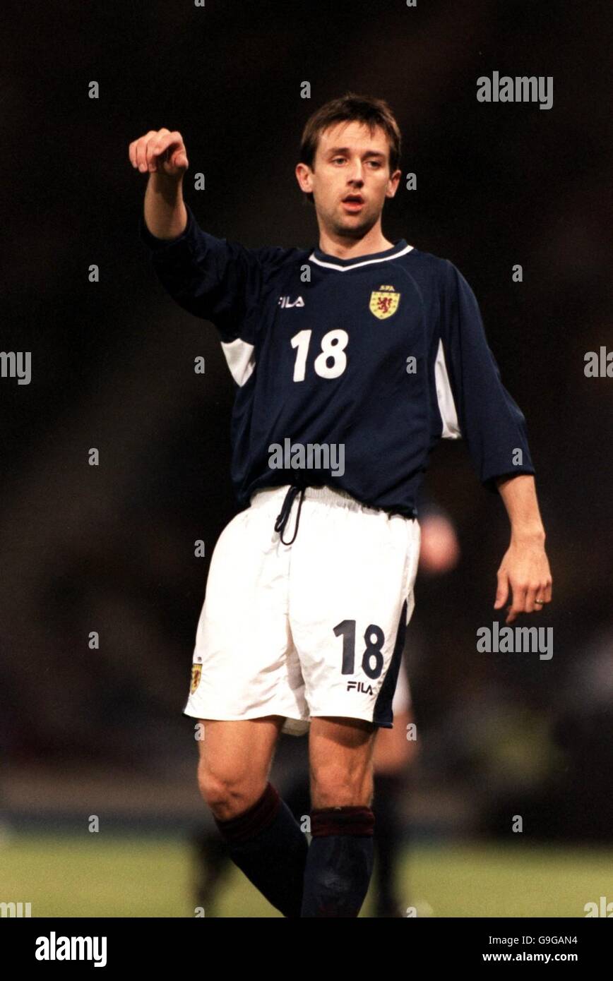 Soccer - Friendly - Scotland v Australia. Neil McCann, Scotland Stock ...