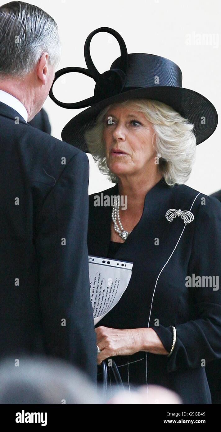 The Prince of Wales and Duchess of Cornwall attend memorial service for ...