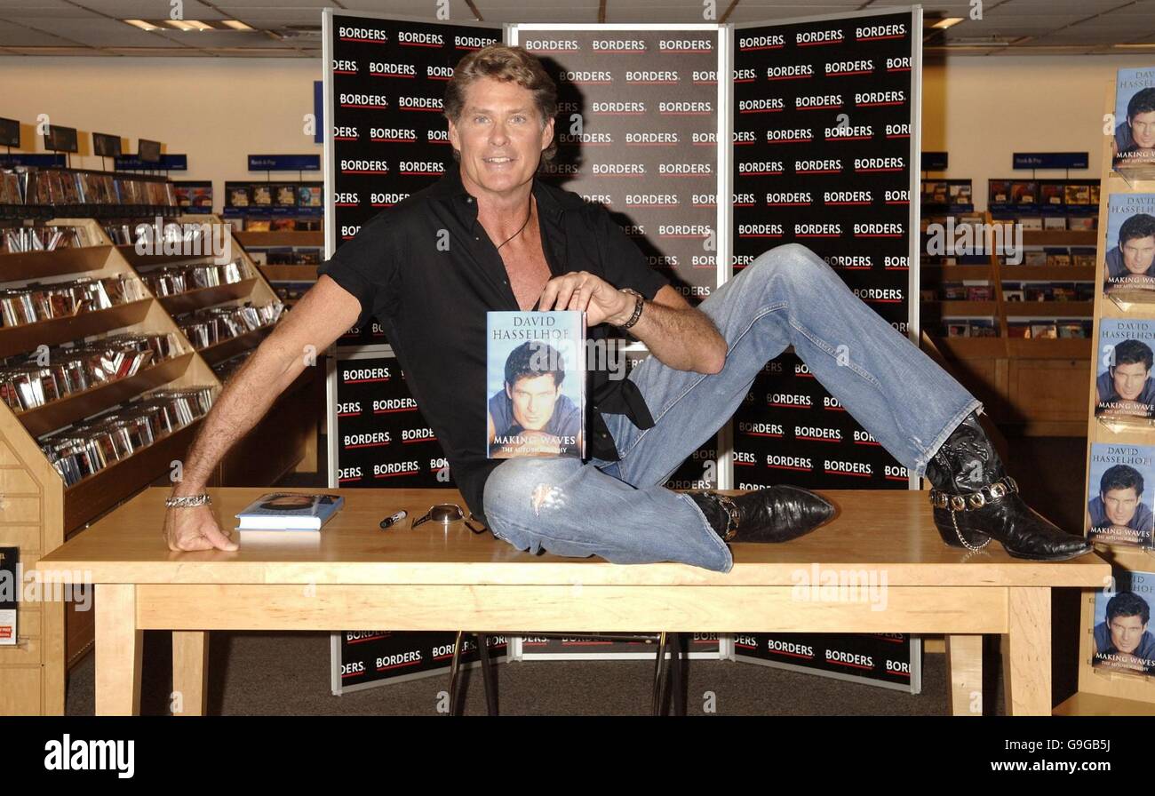 David Hasselhoff book signing Stock Photo - Alamy