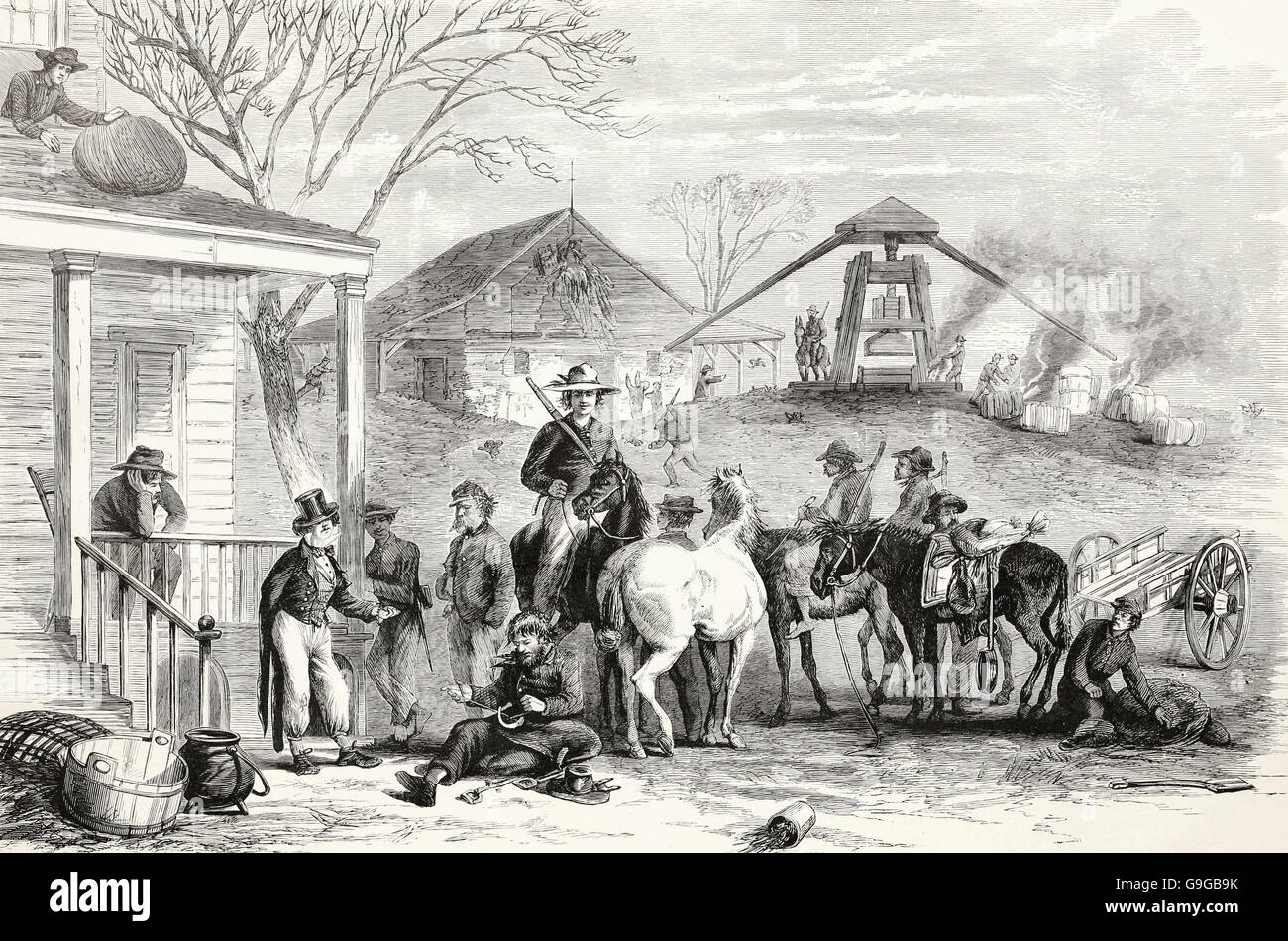 Sherman's "Bummers" foraging in South Carolina during the USA Civil War ...