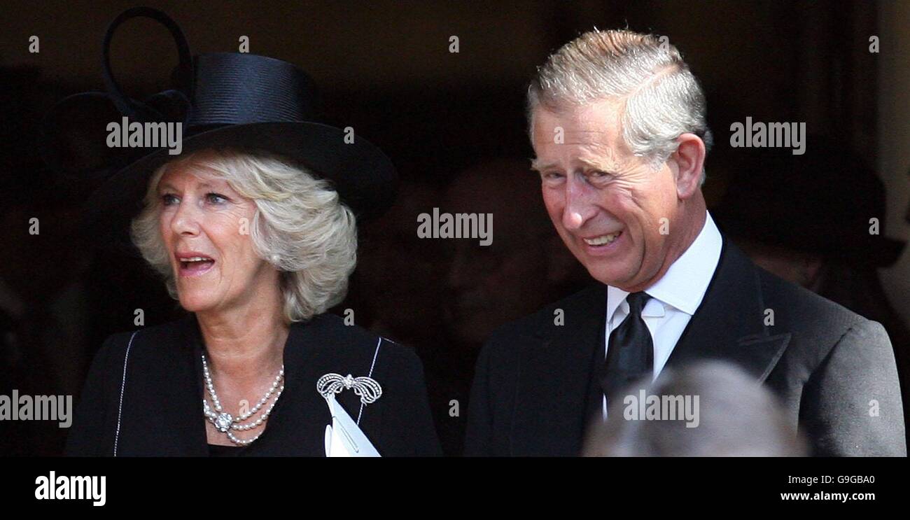 The Prince of Wales and Duchess of Cornwall attend memorial service for ...