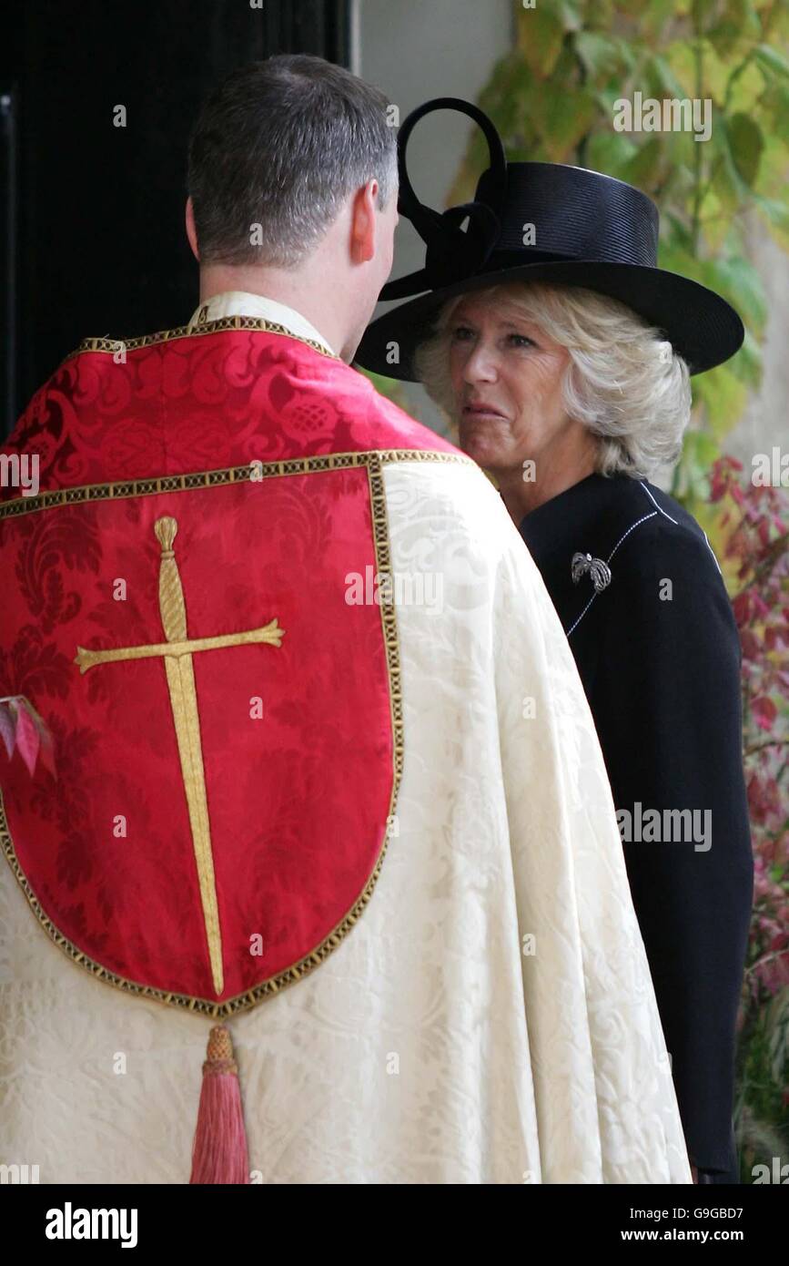 The Prince of Wales and Duchess of Cornwall attend memorial service for ...
