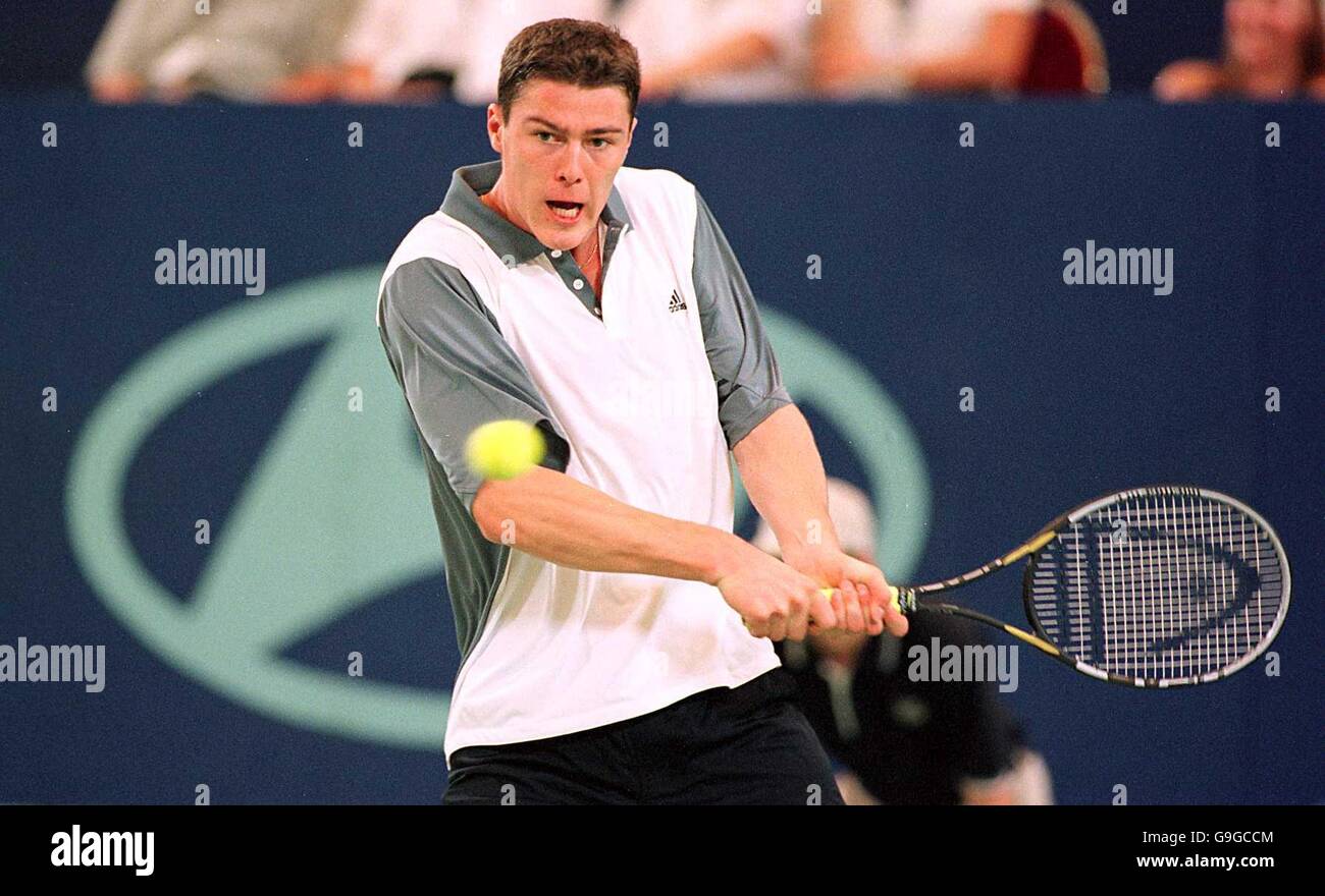 Usas jan michael gambill in action against russias marat safin hi-res ...