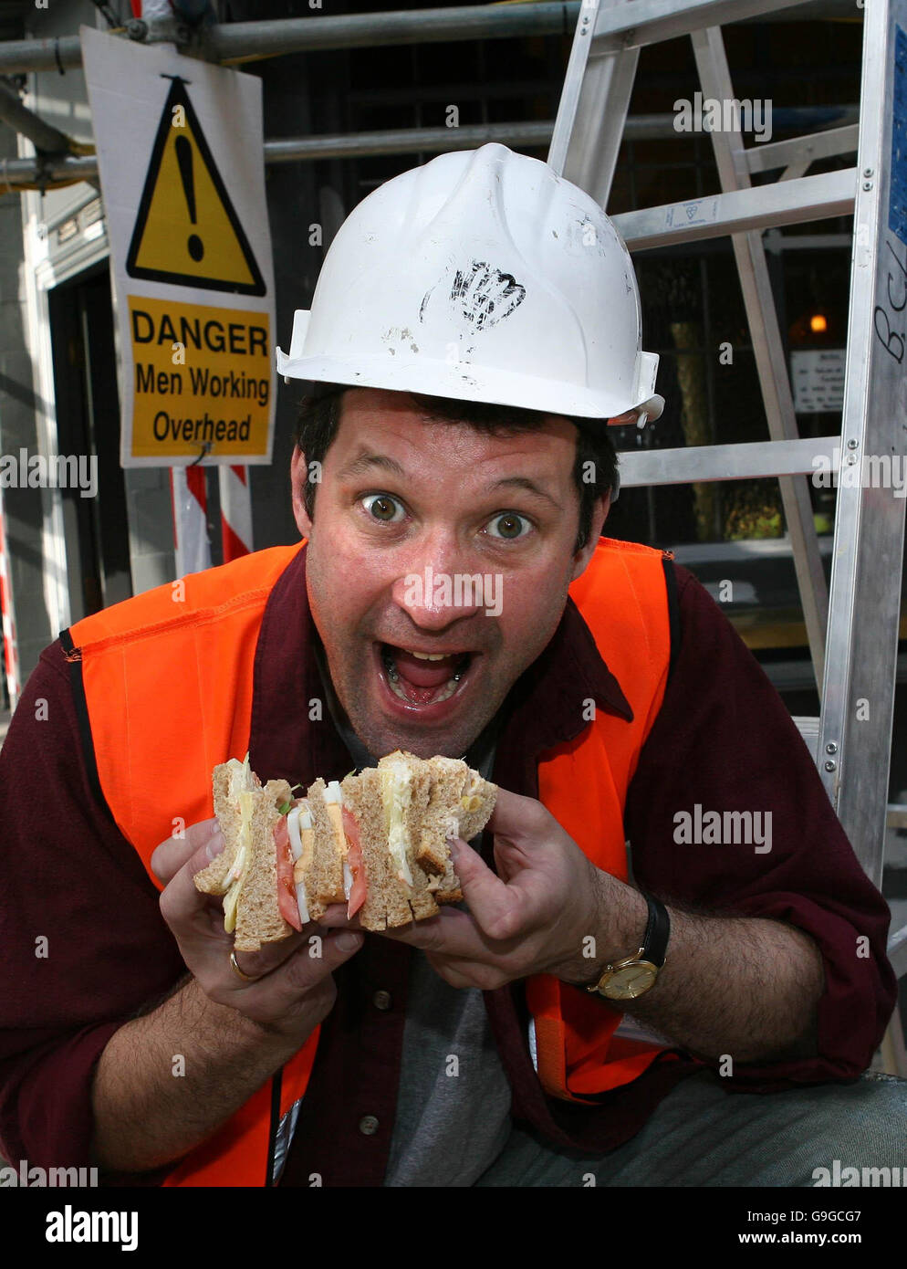 The new face of Nimble, John Gulley 40, on a building site in London ...
