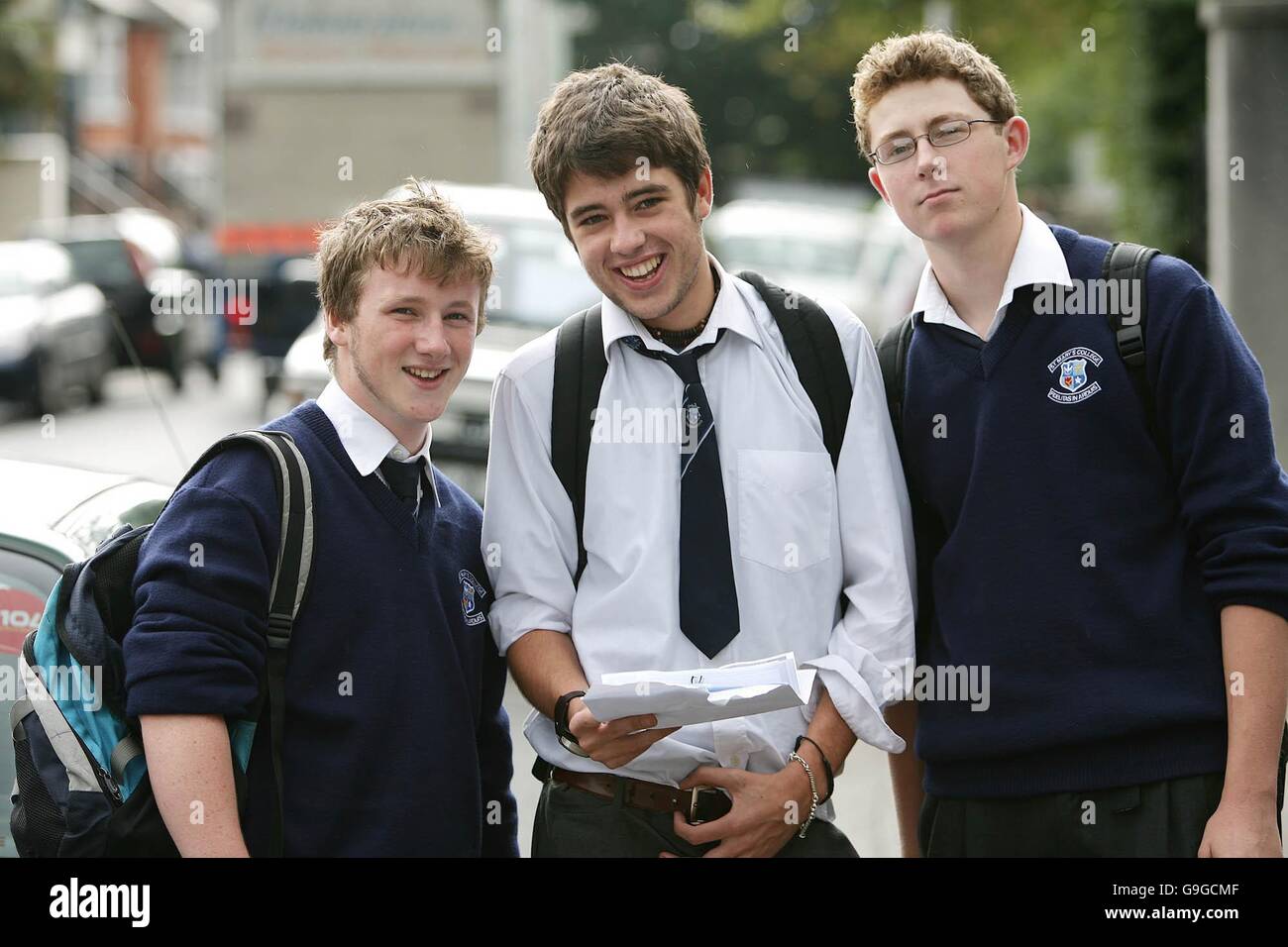 David Donovan (l), Alex Falconer (c) and Sean Corcoran (r), from St ...