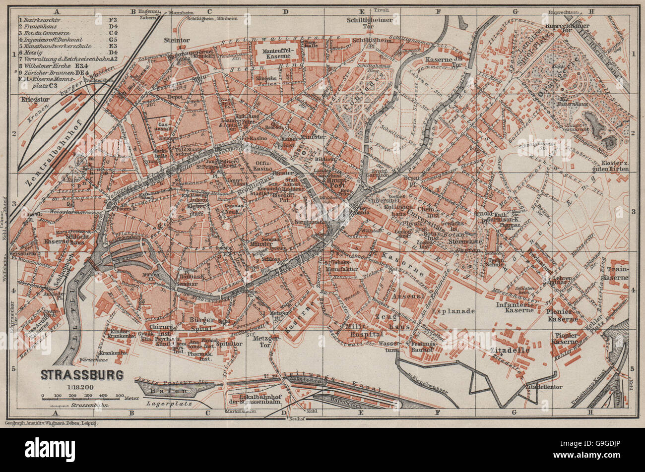 Plan de la ville de strasbourg hi-res stock photography and images - Alamy
