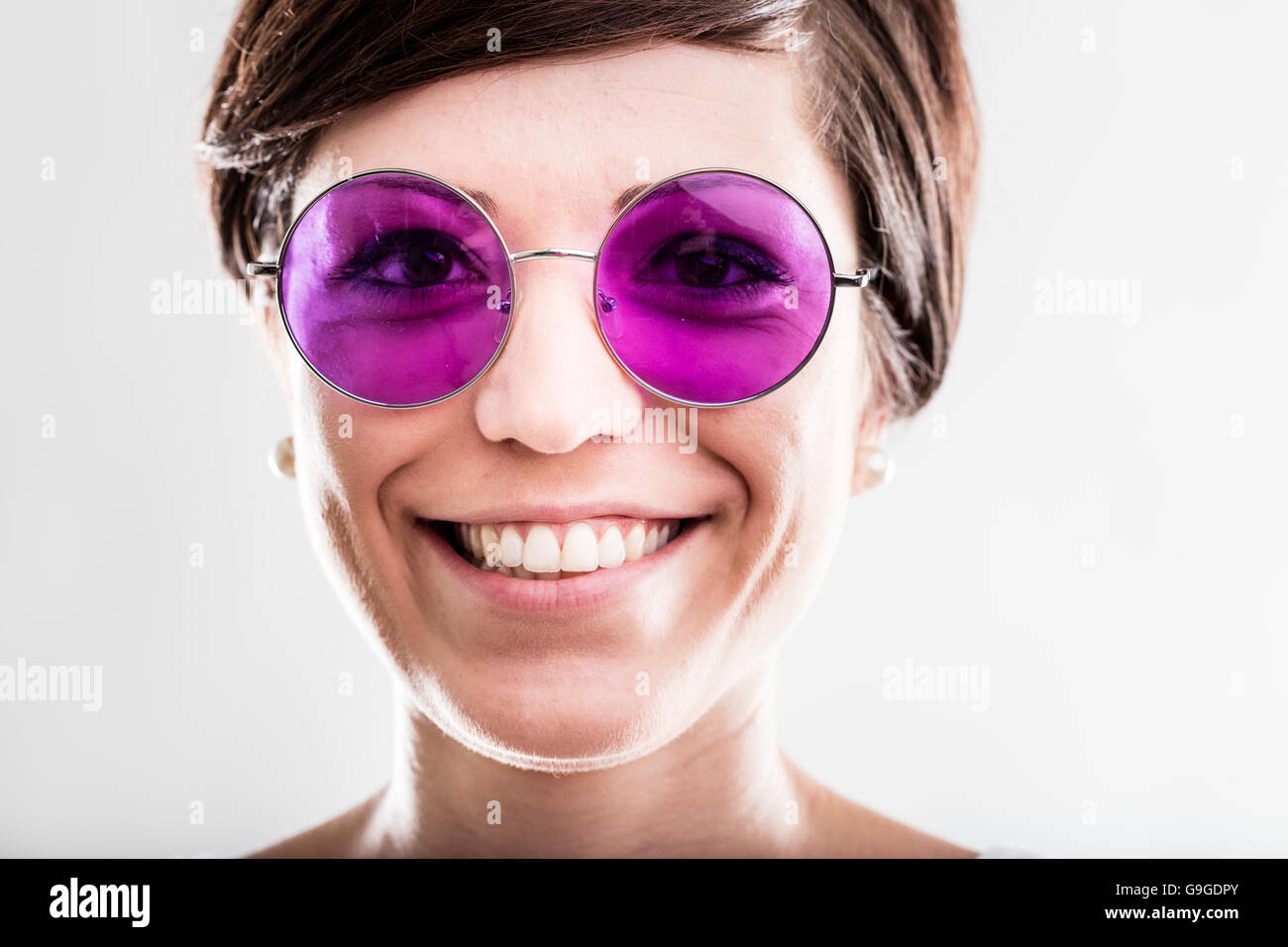 Head shot sunglasses smiling hi-res stock photography and images - Alamy