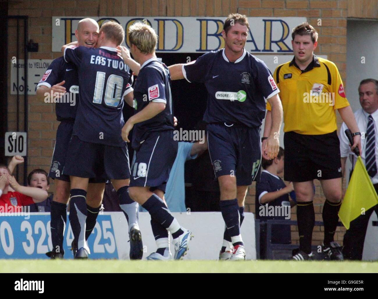 Southend's Adam Barrett celebrates scoring his second goal against ...