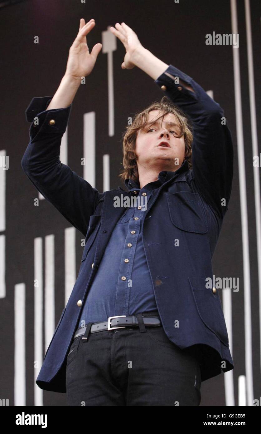 Tom Chaplin of Keane performing on the V Stage at the V Festival in ...