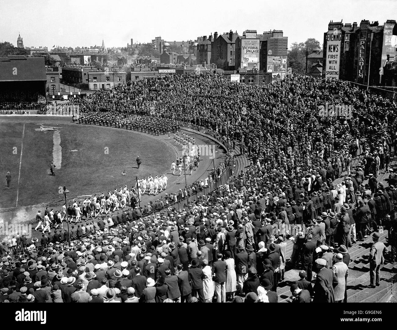 Athletics - British Games - Parade Of Athletes - London - 1931 Stock ...