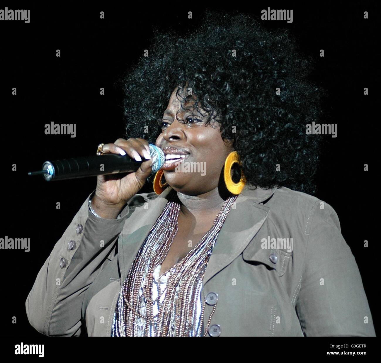 Angie Stone in concert Stock Photo - Alamy