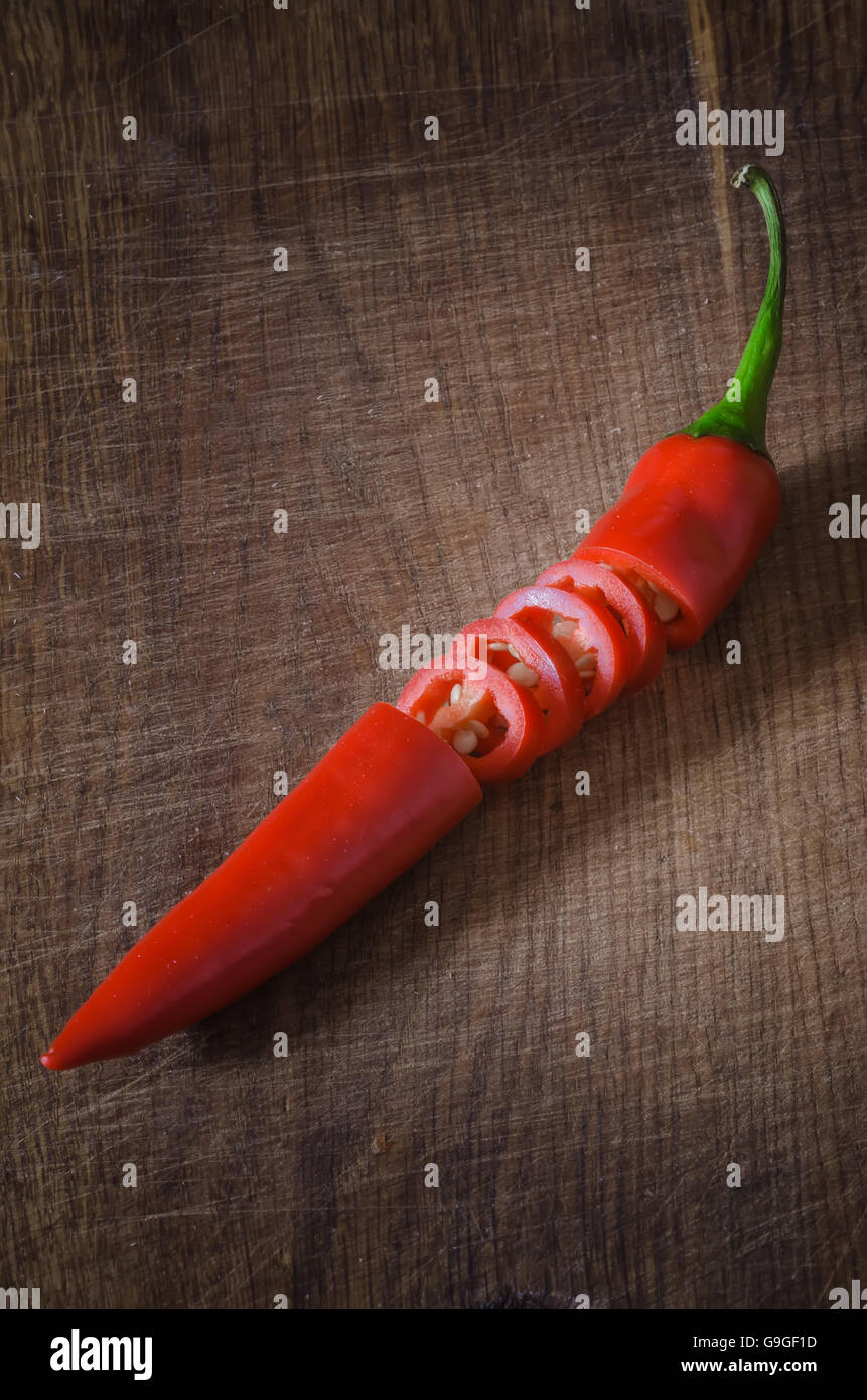 Red cut pepper hi-res stock photography and images - Alamy