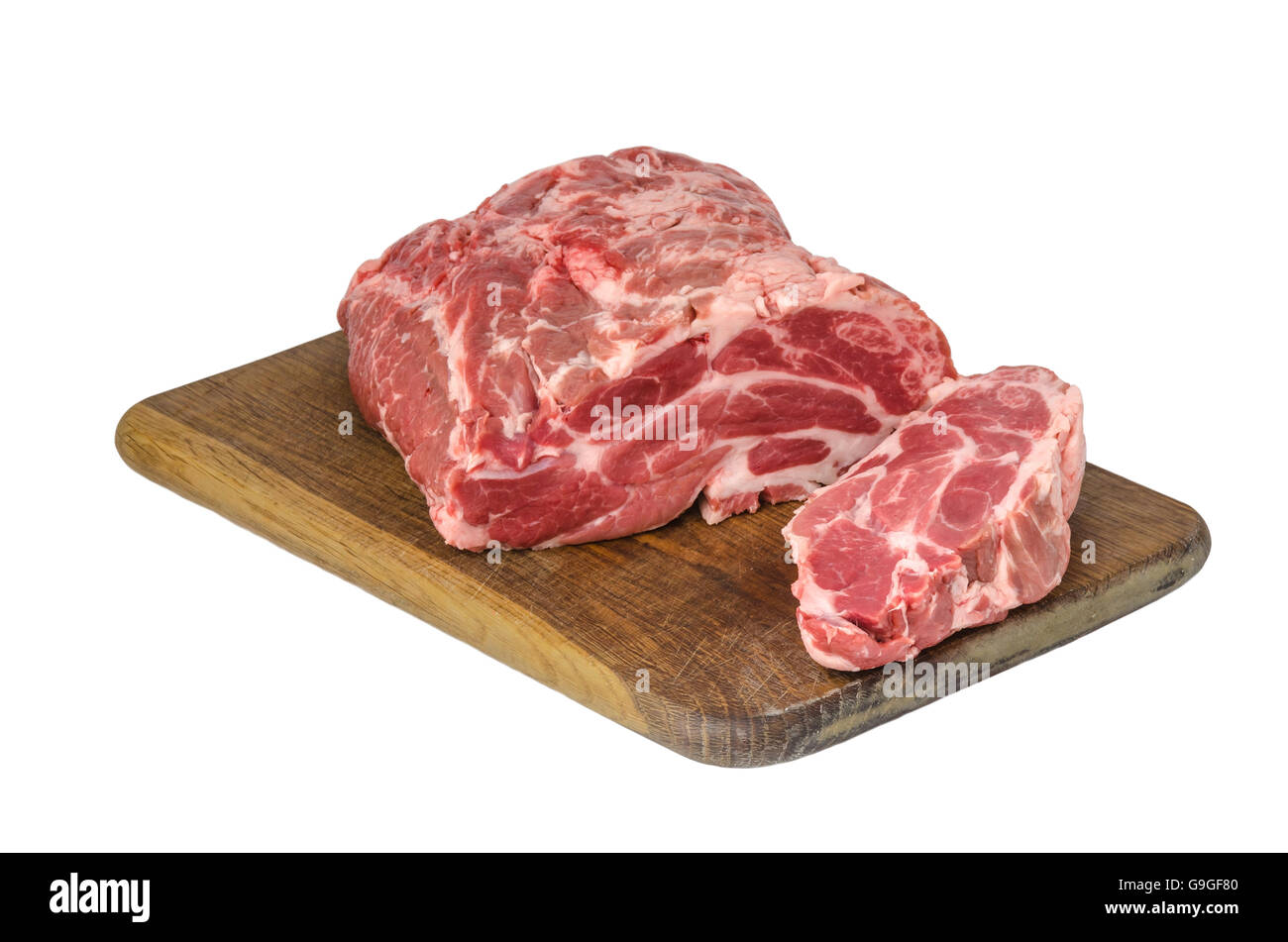 White background meat cut hi-res stock photography and images - Alamy