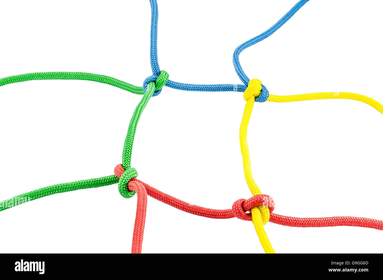 Rope square knot Cut Out Stock Images & Pictures - Alamy