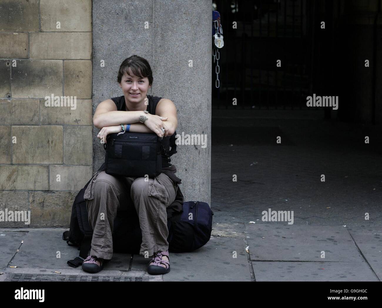Bridemaid-to-be Barbara Haddrill, 28, at Marylebone Station in London ...