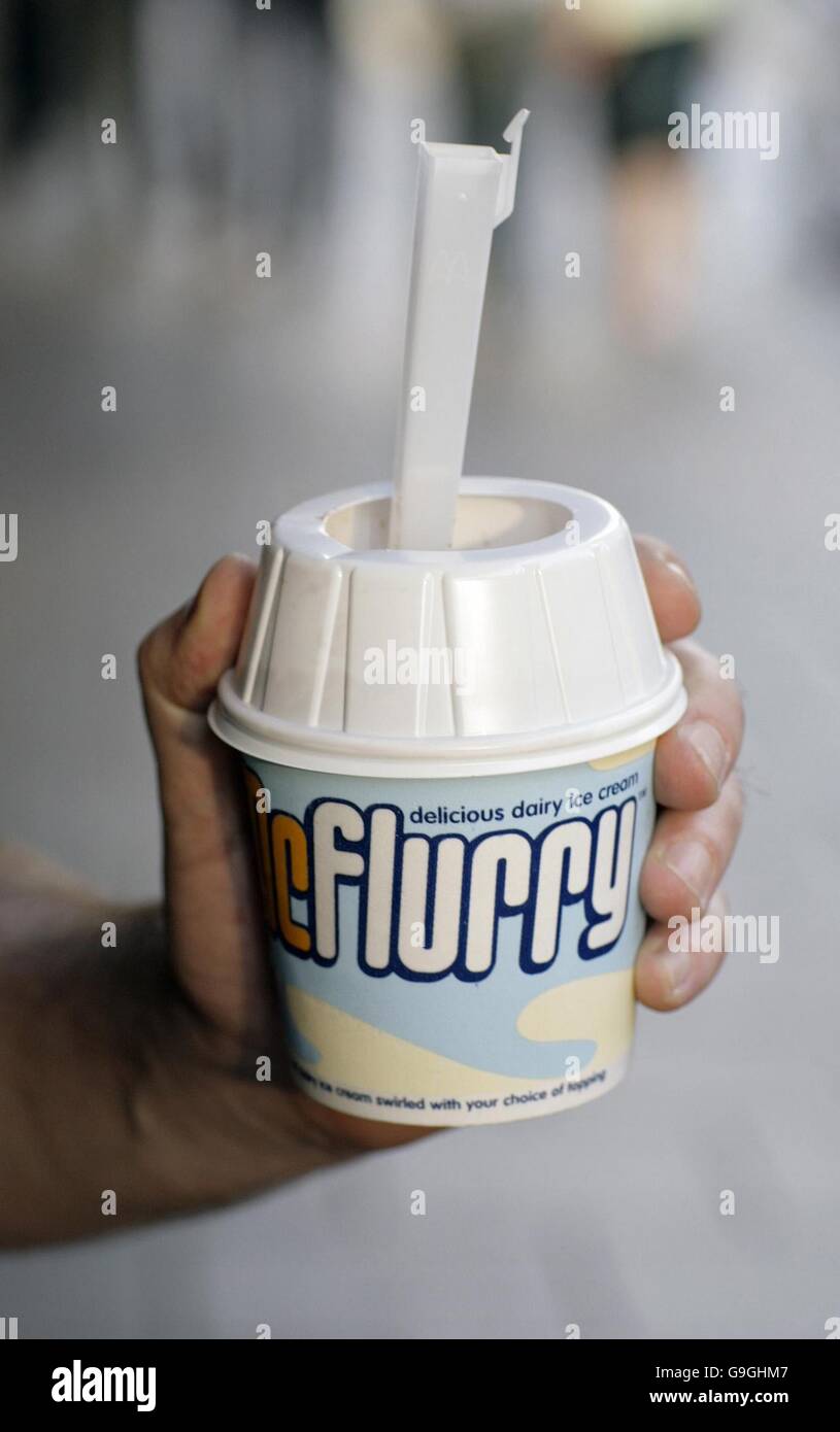 McFlurry. Stock picture of a McDonald's McFlurry Stock Photo - Alamy
