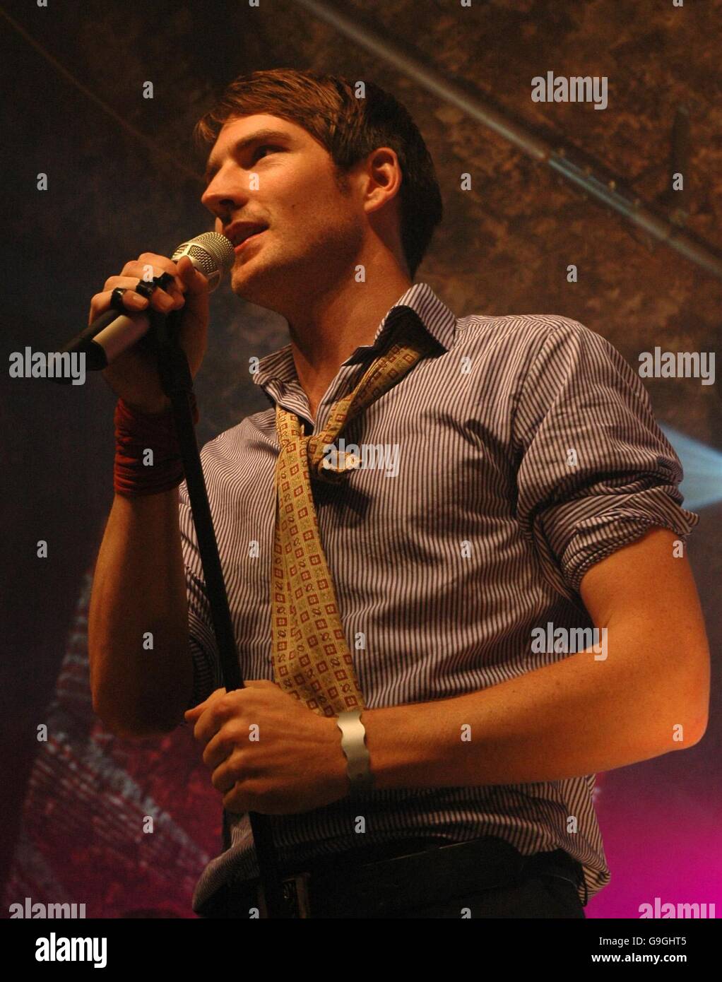 The Feeling perform in concert during a T-Mobile Street Gig at The ...