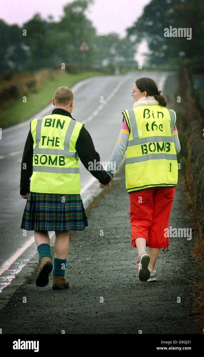 Scotland peace march Stock Photo - Alamy