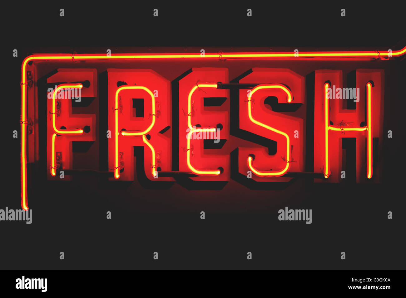 Orange neon sign hi-res stock photography and images - Alamy