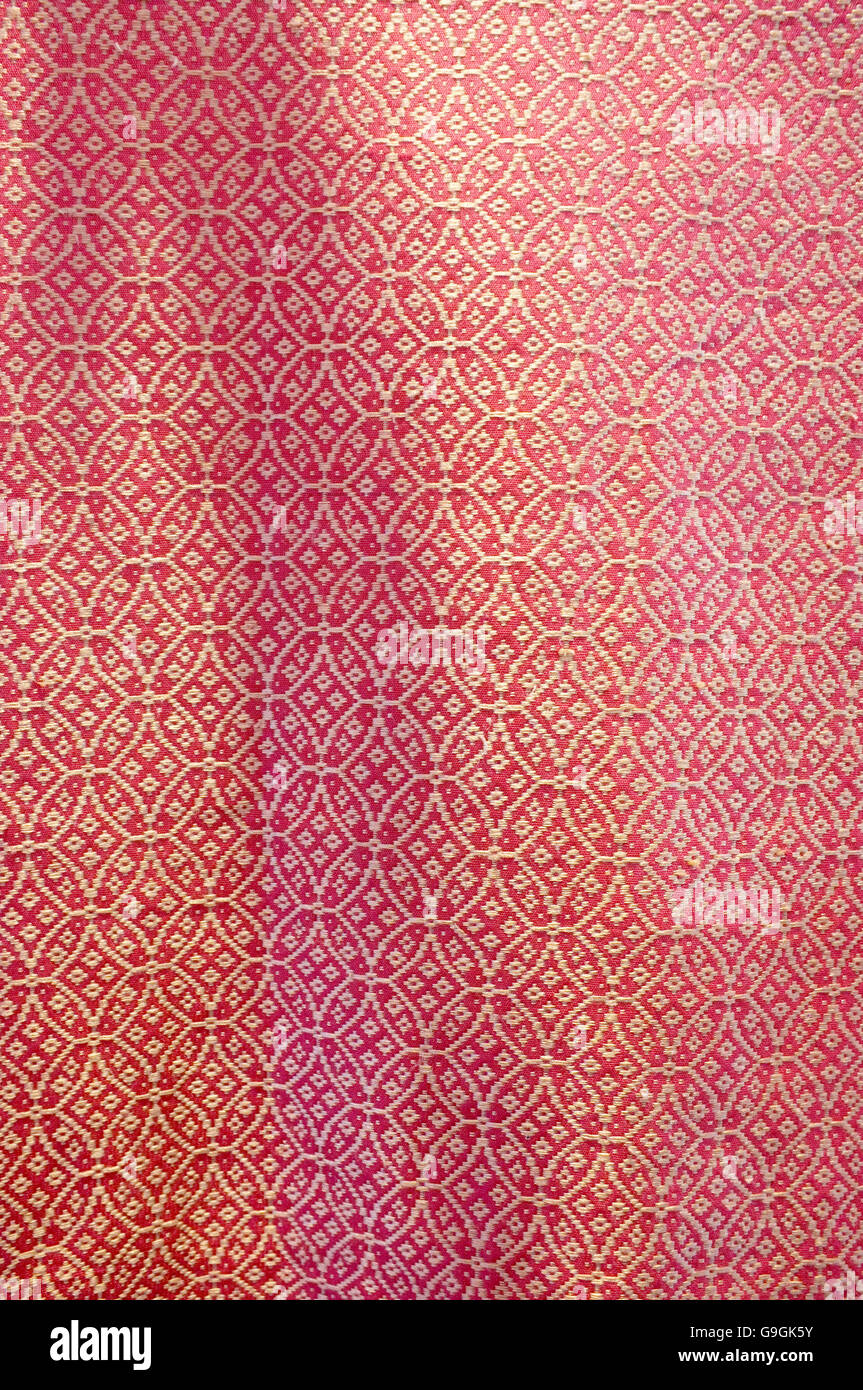 Textures of thai traditional fabric Stock Photo - Alamy