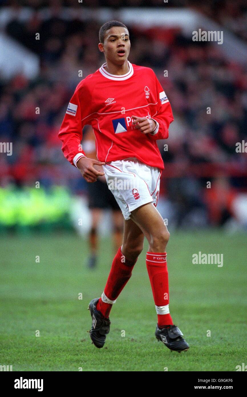 Nottingham forests jermaine jenas on his debut for the club hi-res ...
