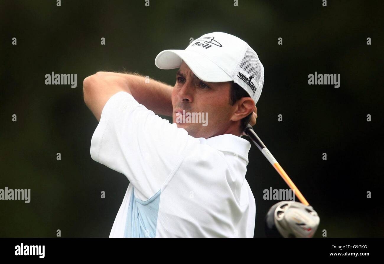 Canada's Mike Weir tees off on the 14th hole during the HSBC World ...