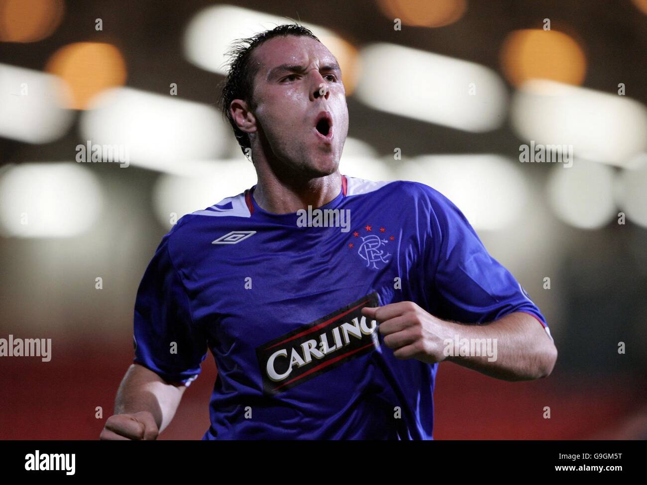 Rangers' Kris Boyd celebrates scoring against Dunfermline during the ...