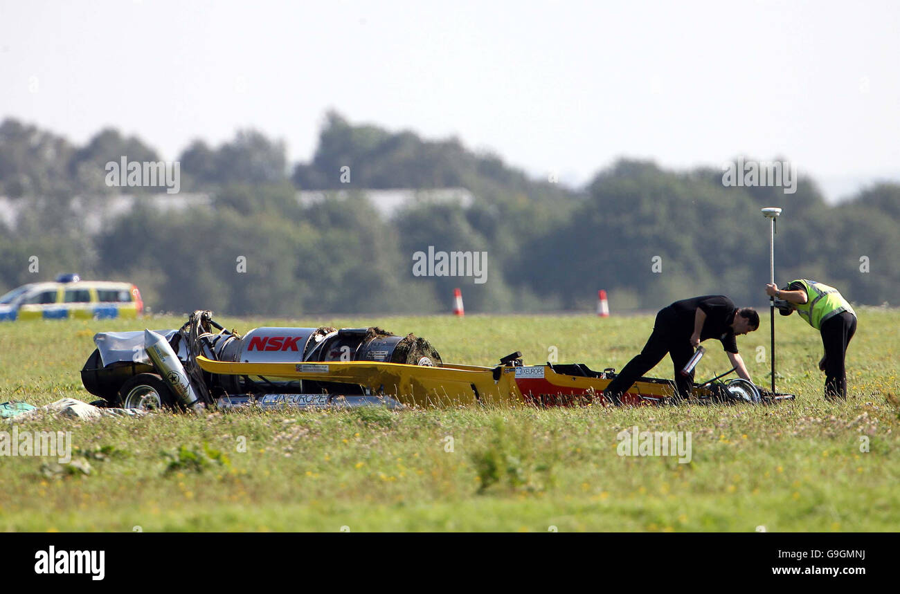 Top Gear's Hammond injured in filming accident Stock Photo - Alamy