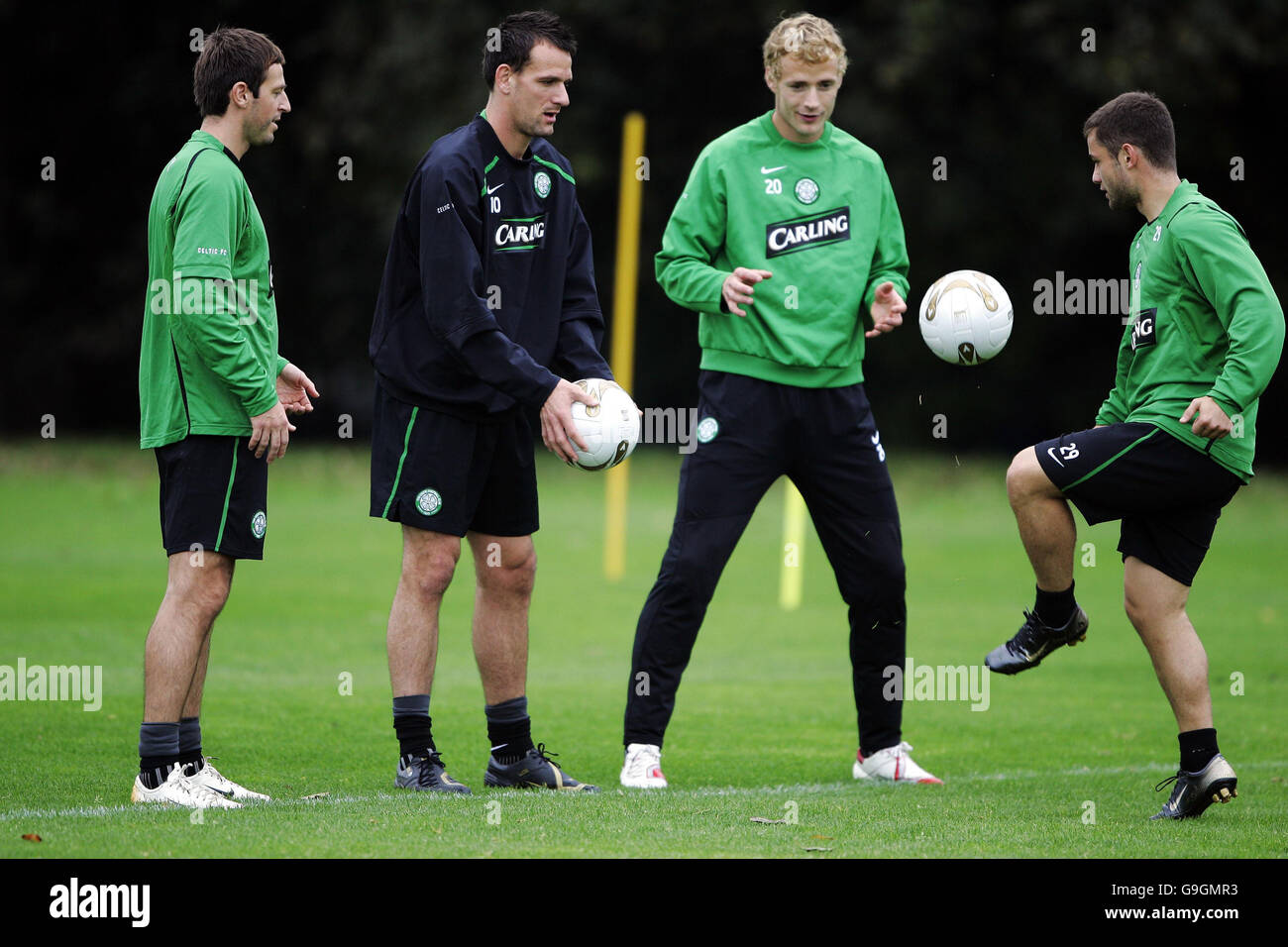 Celtic football training at barrowfield hi-res stock photography and ...