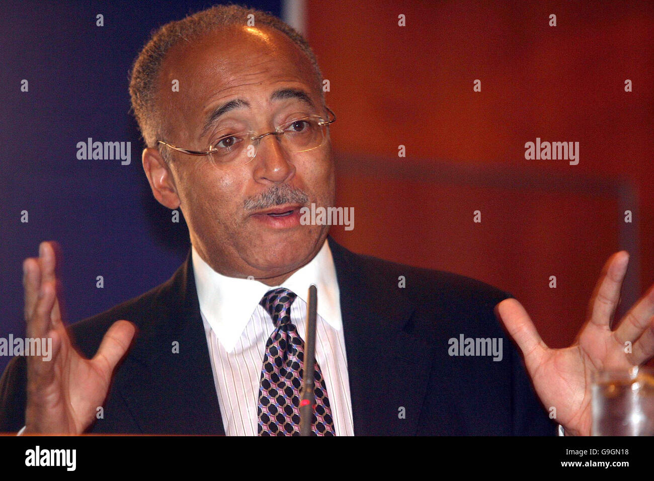 New York City Comptroller William Thompson addresses an equality forum ...