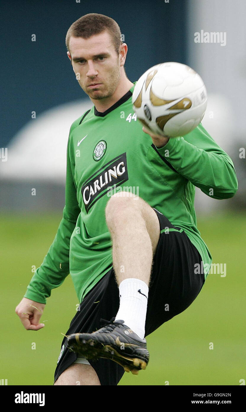 Soccer celtic training barrowfield training ground hi-res stock ...