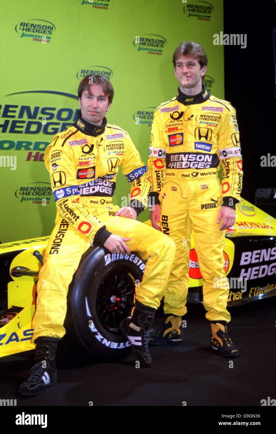 Formula One Motor Racing - Jordan EJ11 Launch. The Jordan drivers for ...