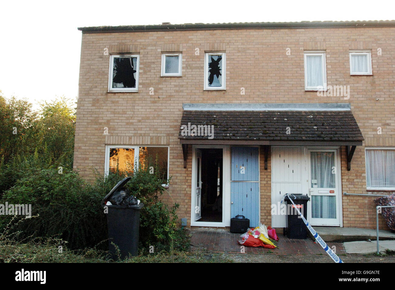 The terraced house in Bringhurst in Orton Goldhey in Peterborough ...