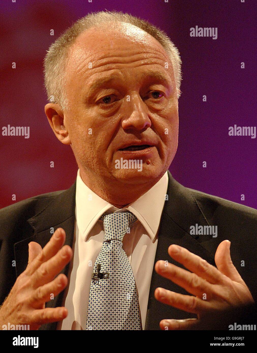 Labour Party Conference. Mayor of London, Ken Livingstone Stock Photo ...