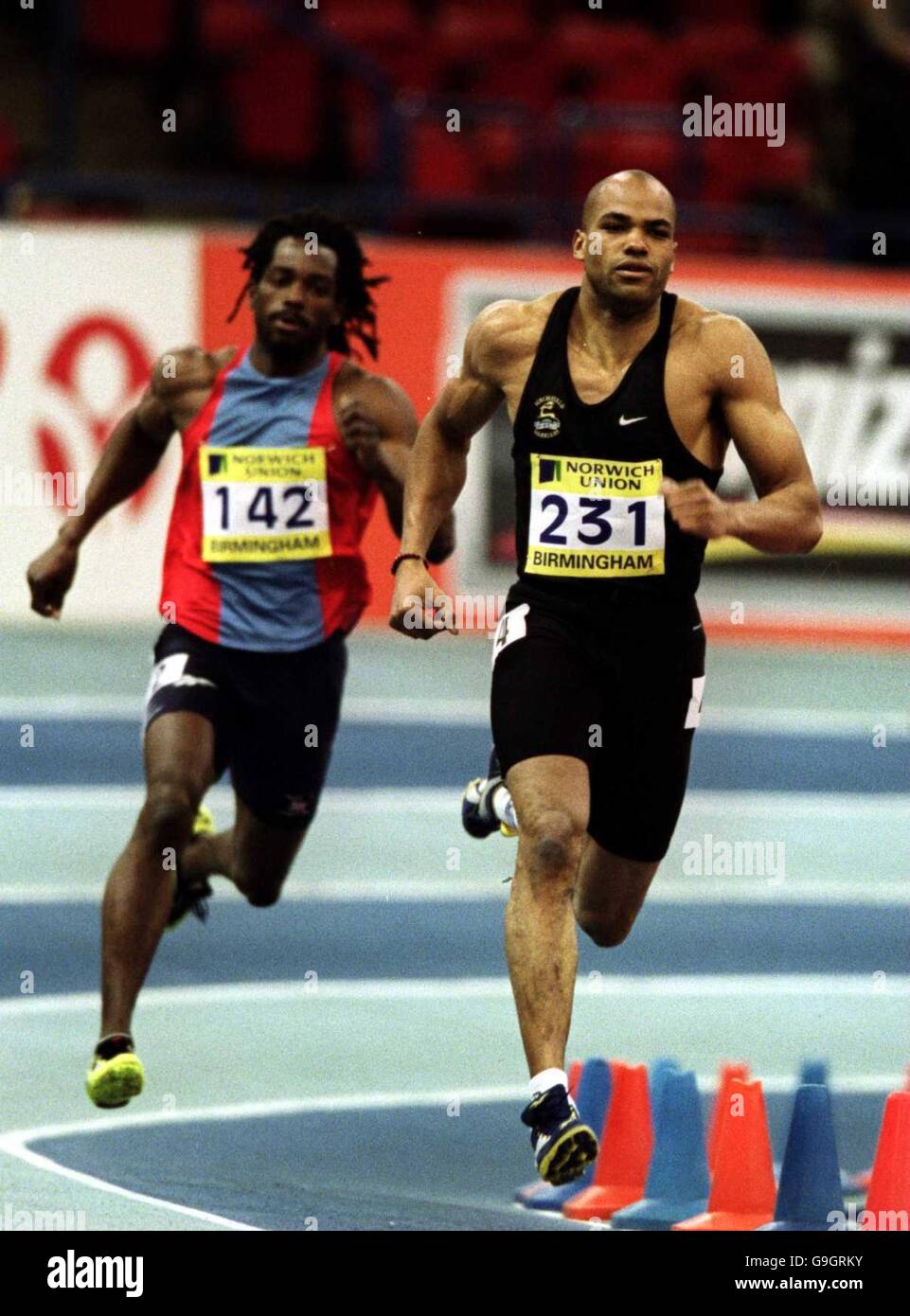 Duaine ladejo in action in the mens 400m heats hi-res stock photography ...